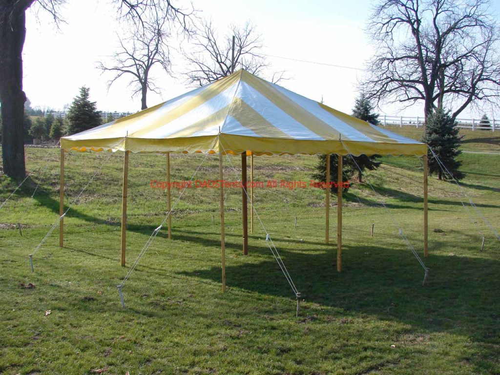 Colored/Striped Tension Tents – DAD'S Tents Specializing in Tents ...